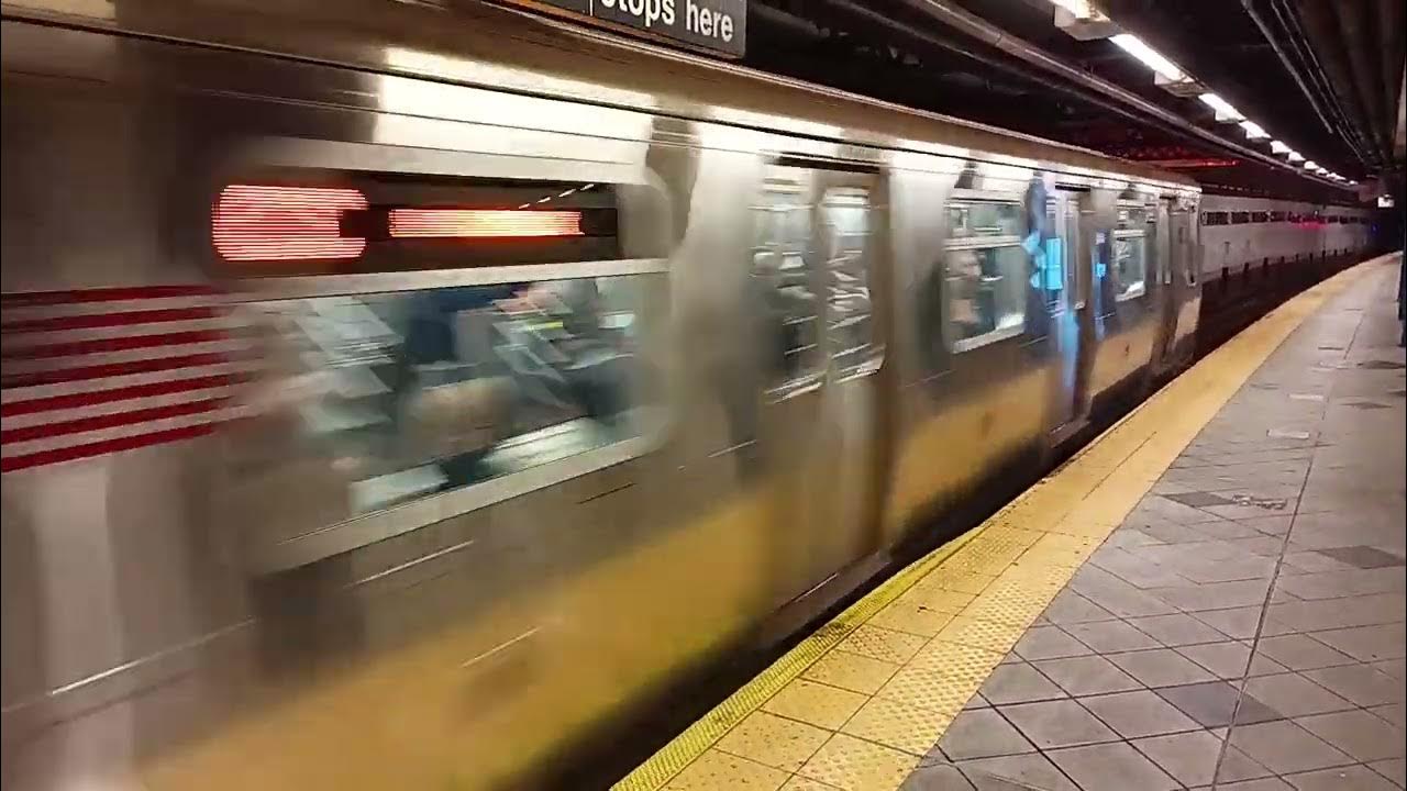 168th Street bound C train departing 59th Street-Columbus Circle - YouTube