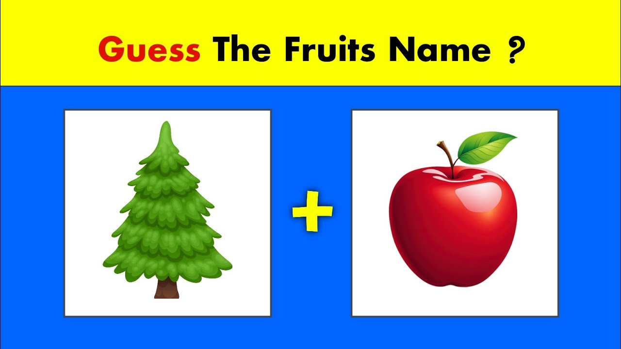 Guess The Fruits Name By Emoji Challenge | Emoji Paheliyan | Riddles ...