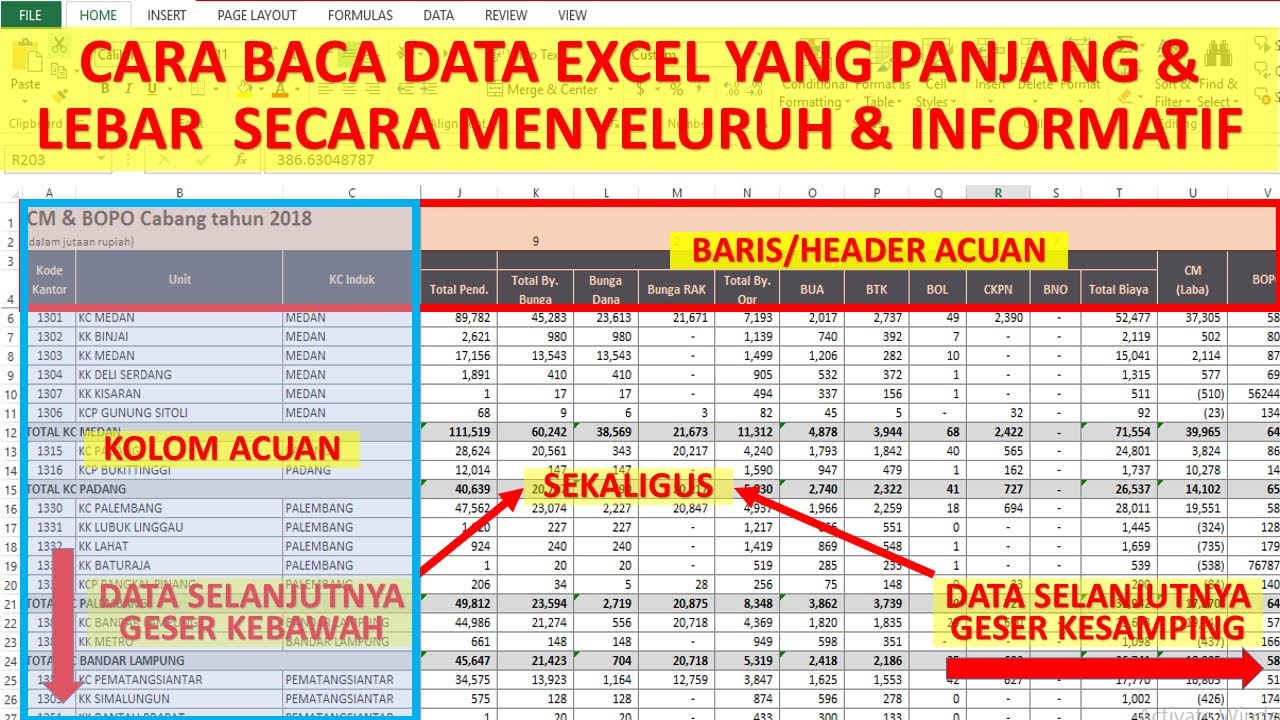 BACA DATA TABEL EXCEL - YouTube