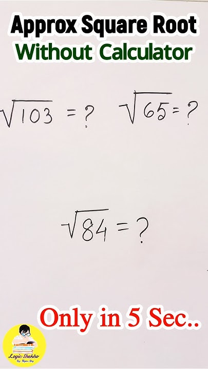 Approx Square Root | Maths Short Tricks | #calculation #shorts #simplification @LogicShekho ...