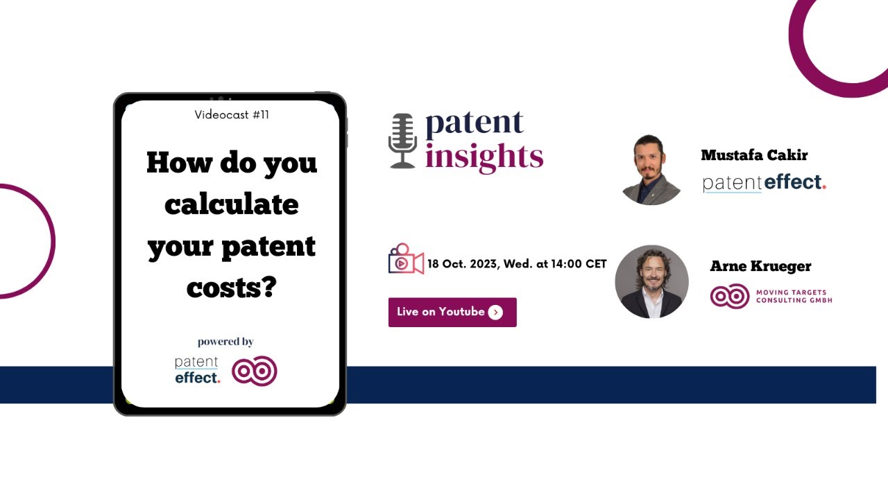 Patent Insights Videocast #11: How do you calculate your patent costs ...