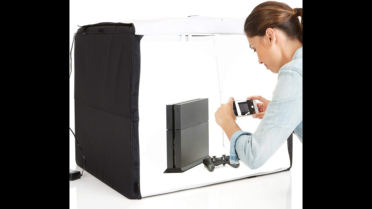 AmazonBasics Portable Foldable Photo Studio Box with LED Light 25 x 30 ...
