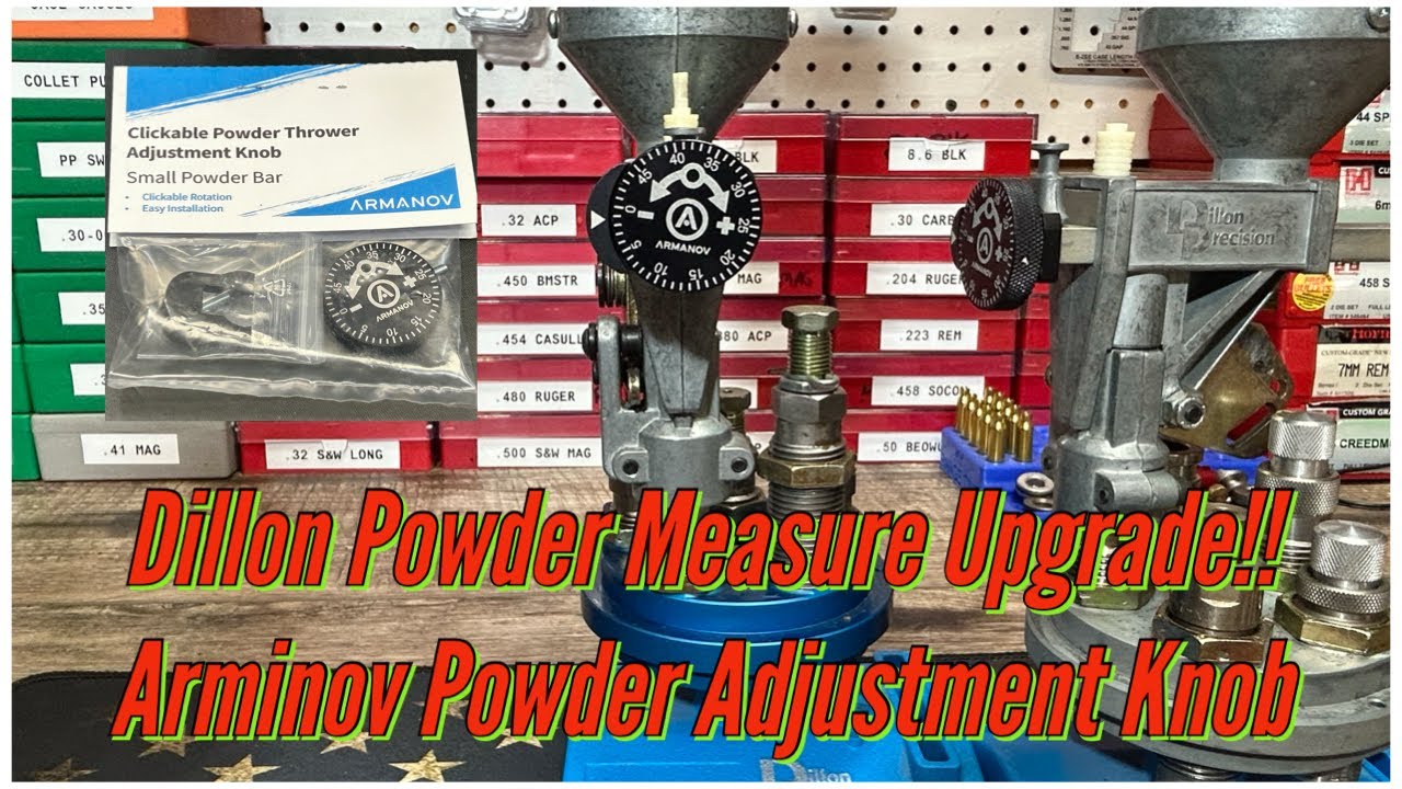 Dillon Precision Powder Measure Upgrade, Installing Arminov’s Clickable ...