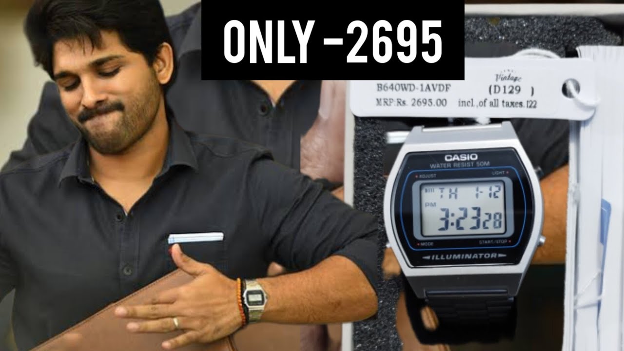 Casio D129 wintage (B640WD-1AVDF) Digital watch,Casio wintage series ...