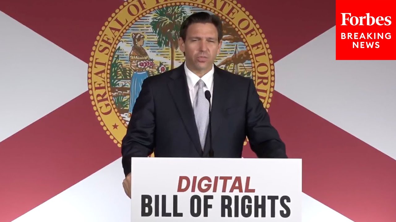 BREAKING NEWS: Gov. Ron DeSantis Signs Florida Digital Bill Of Rights ...