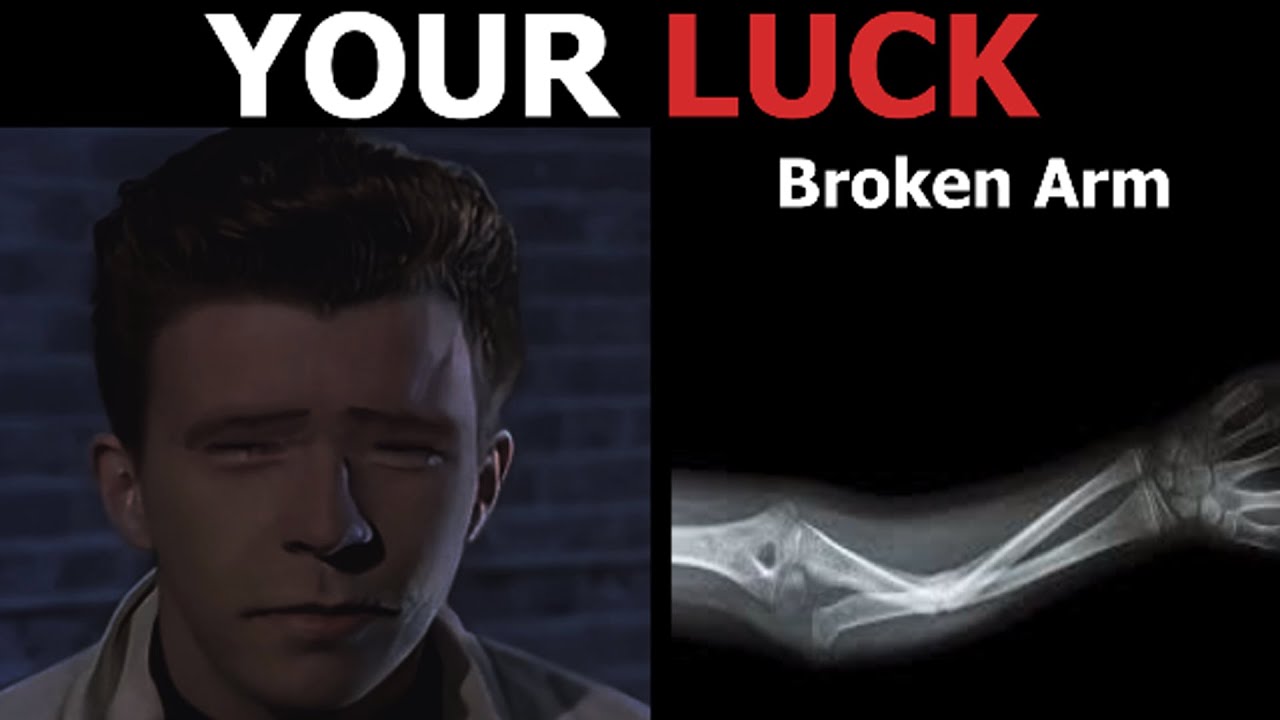 Rick Astley becoming Sad (Your luck) - YouTube