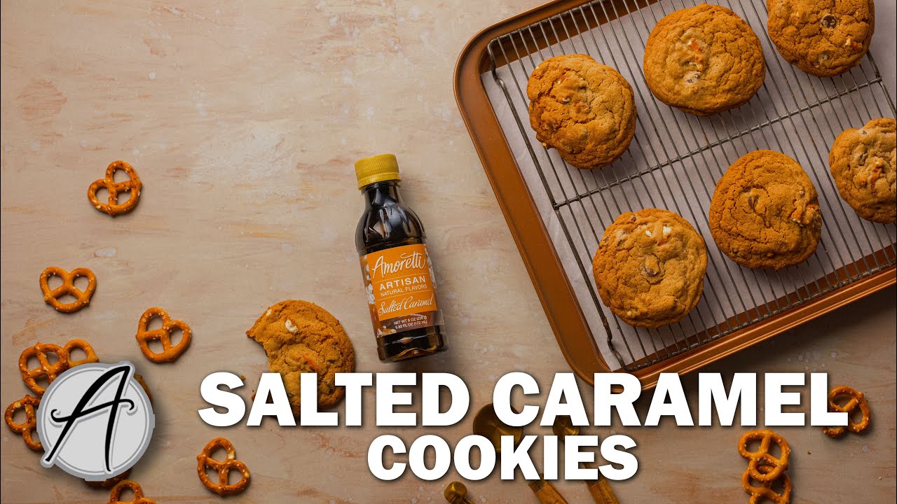 How to Make Salted Caramel Cookies | Loaded Cookie Recipe - YouTube