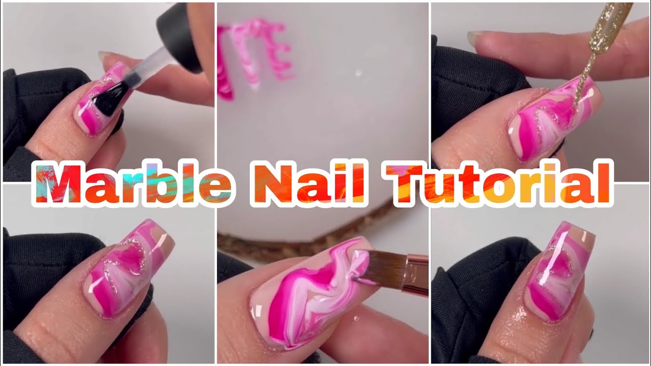 Easy Nail Design Marble|Nail Tutorial for Beginners step by step at ...
