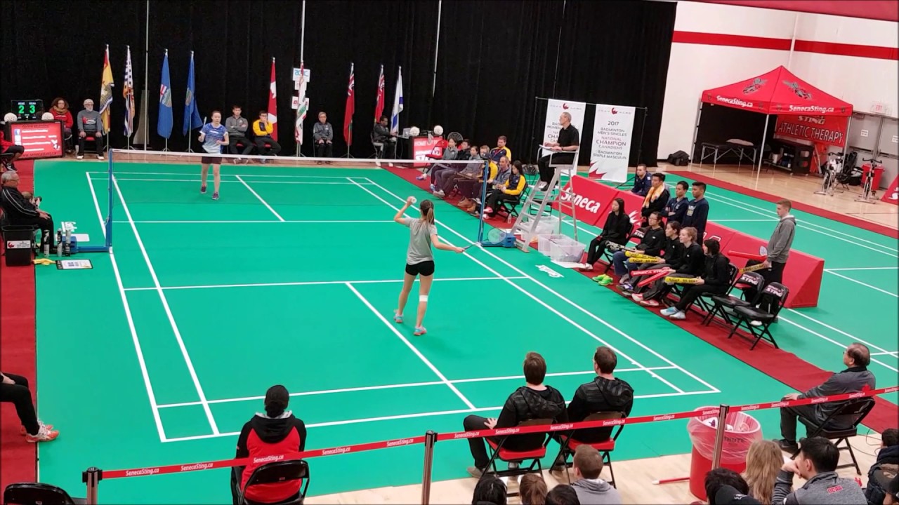 2017 CCAA Badminton National Championships - WS Gold Medal Match - YouTube