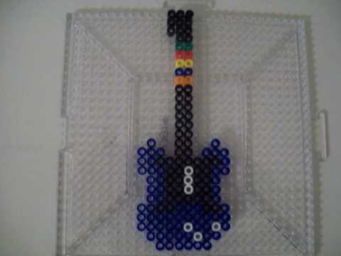perler beads guitar - YouTube
