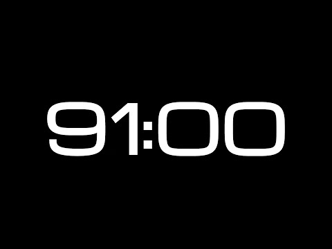 91 Minute Countdown Timer / NO SOUND - YouTube