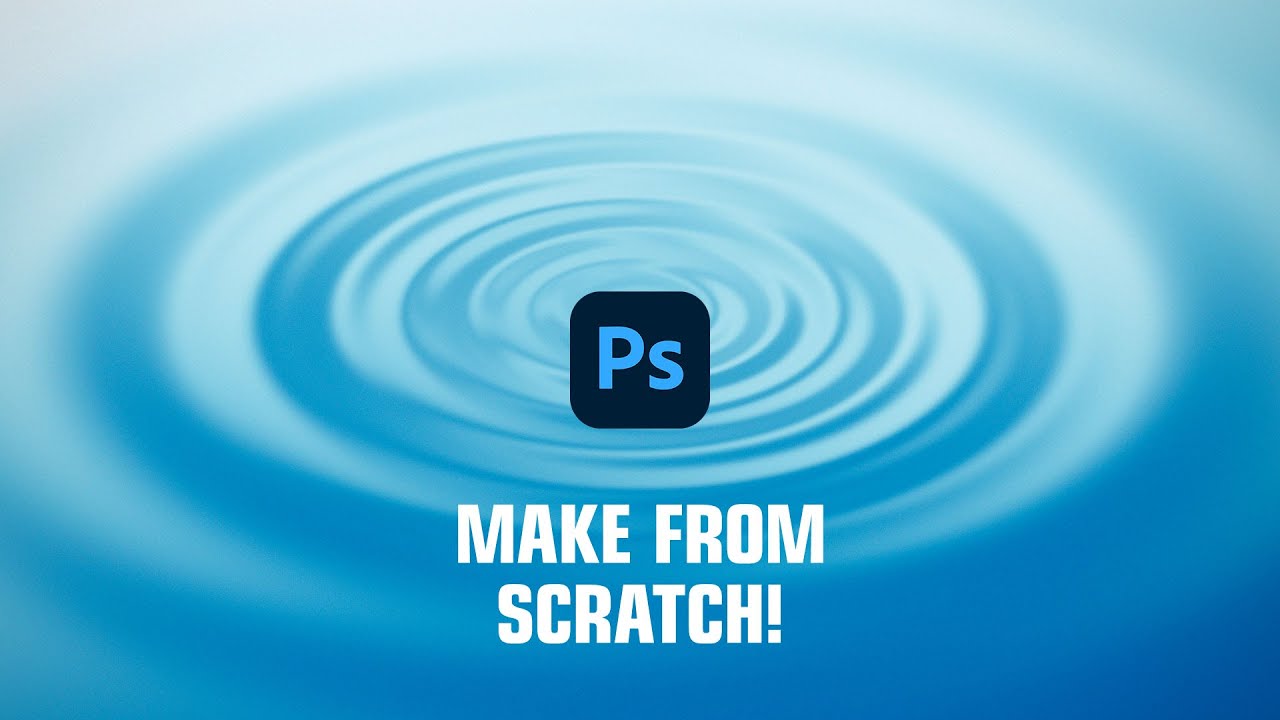 Make from scratch! The effect of the Water Ripple in Photoshop 2023 ...