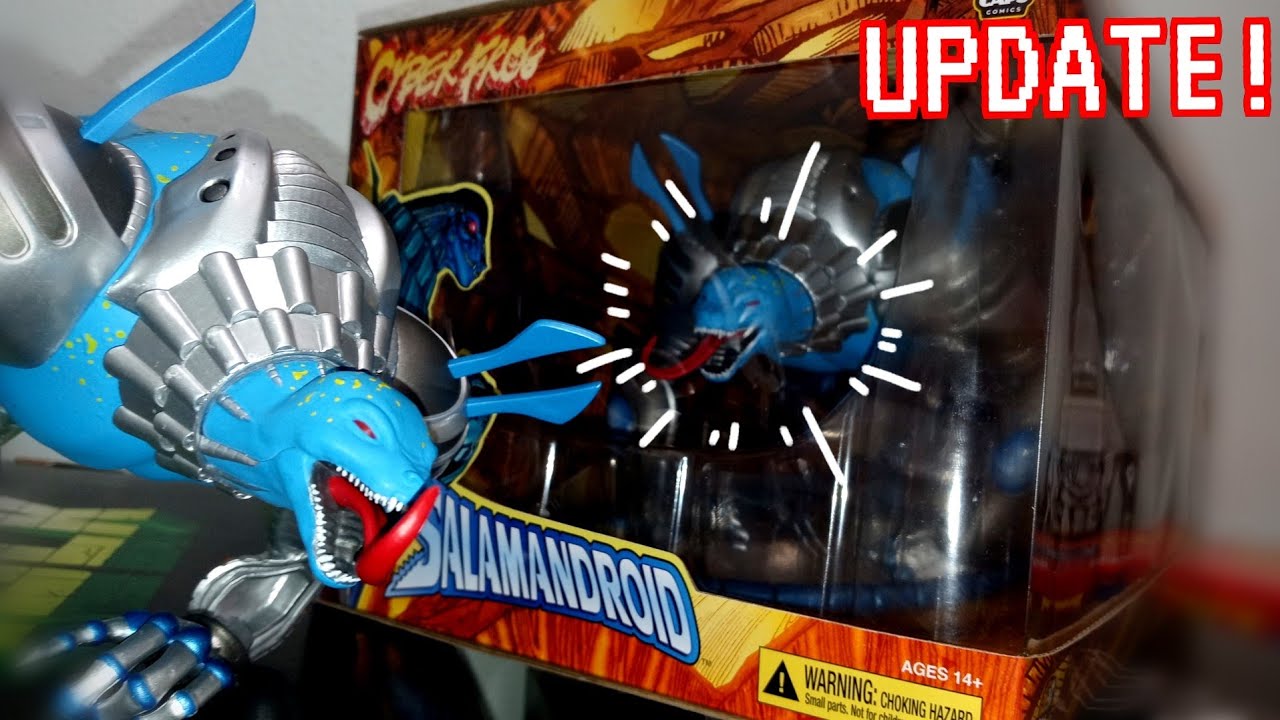 Cyberfrog: Salamandroid Toy Review Update - YouTube