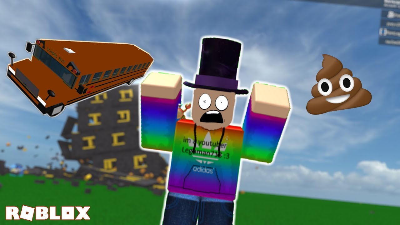 THE POOP BUS!! - Roblox Destruction Games! - YouTube