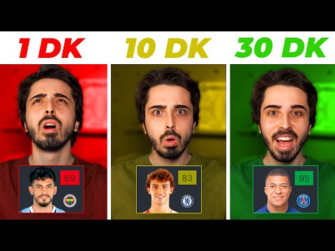1 DAKİKA vs 10 DAKİKA vs 30 DAKİKA FIFA REBUILD CHALLENGE! // FIFA 23 KARİYER MODU