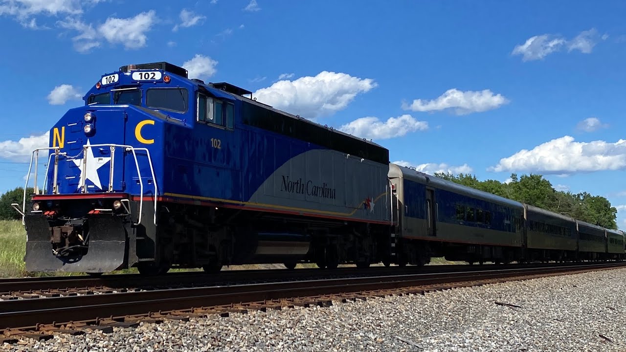 Amtrak 102 ccu unit leads piedmont #75. 5-23-2025 - YouTube