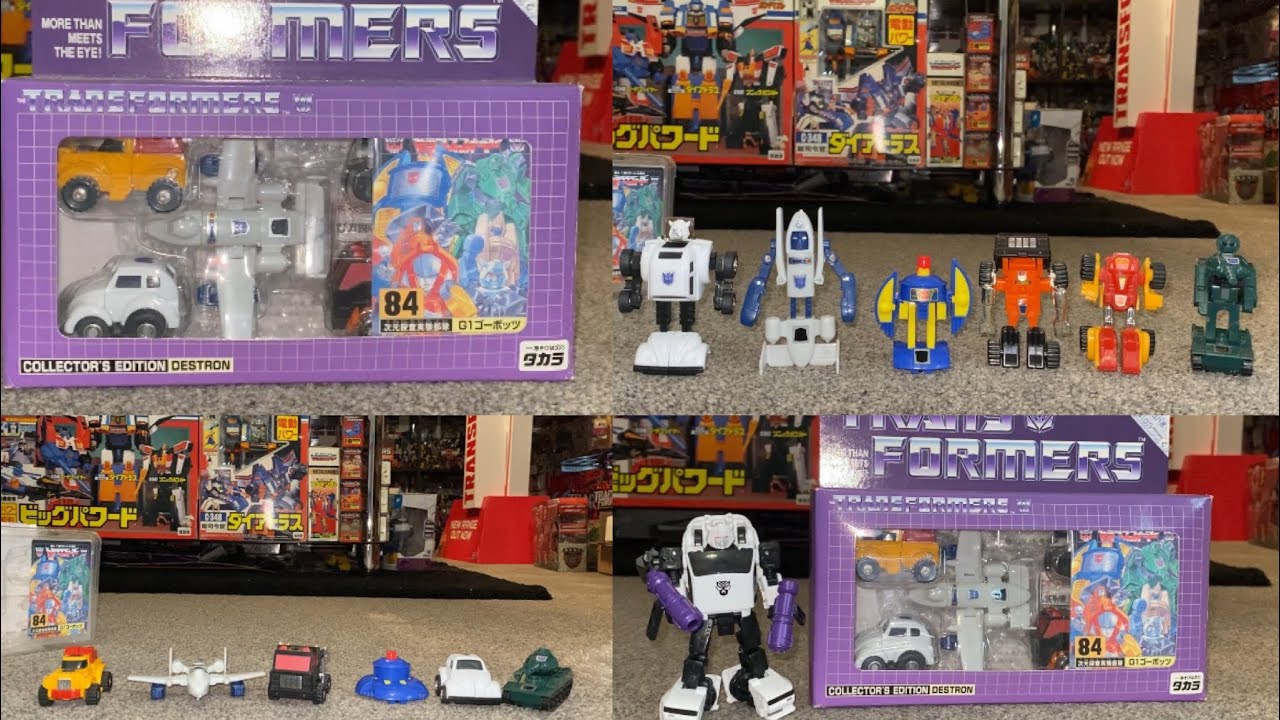 Transformers ehobby gobots unbox & review. G1 destron minibots Japanese ...