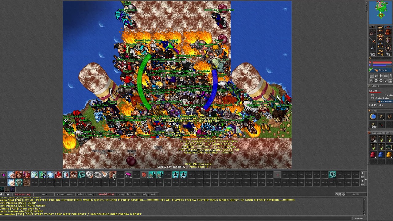 Tibia - Unitera - A Piece of Cake World Event - Parte 1 - YouTube