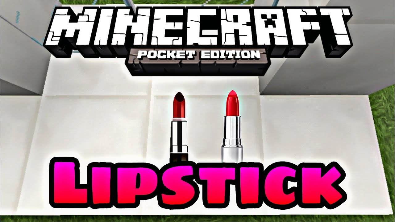 How to make a Lipstick in Minecraft PE - YouTube