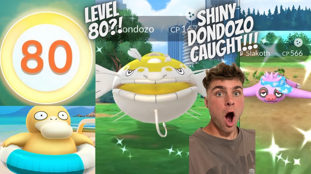 NEW Shiny Dondozo CAUGHT! Level 80 COMING, Shiny Costume Slakoth and ...