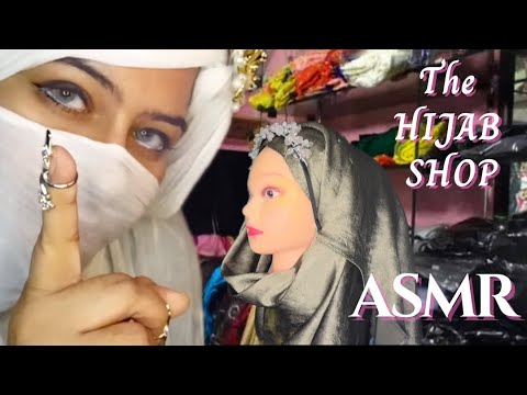 🧕🏼The Hijab Shop ASMR #hijabtutorial  #asmr #braintingles #hairbrushing