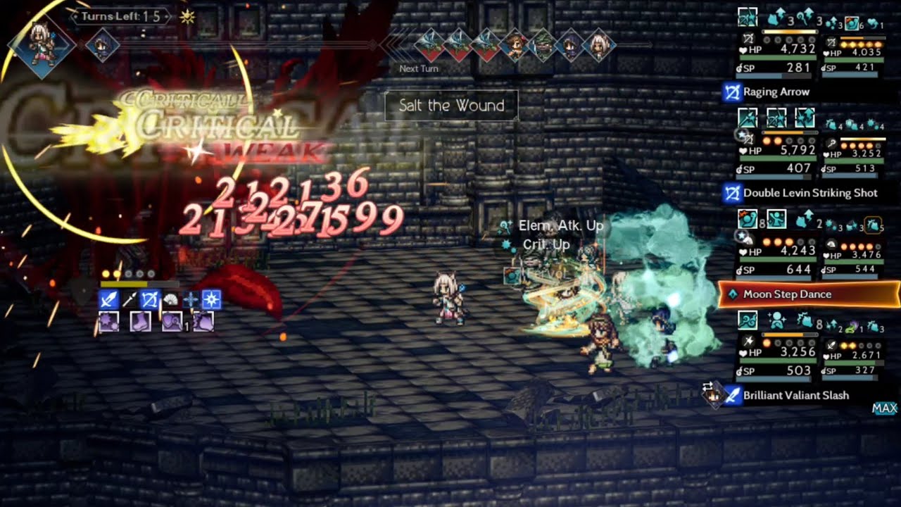 Octopath COTC - Elite Tower F4 in 8T feat. Ochette & Kilns - YouTube
