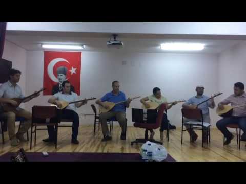 usta bağlamacılara taş çıkarttılar. 18 Mayıs konser provası çalışmaları Çanakkale türküsü