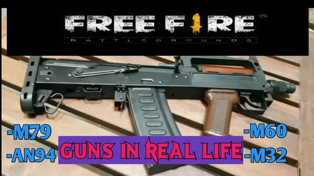 FREE FIRE ALL GUNS 🔫 IN REAL LIFE 😮 - YouTube