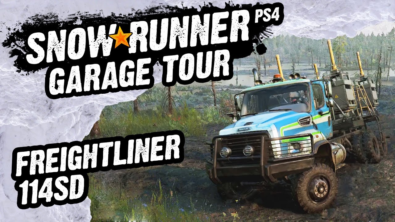 Snow Runner Garage Tour - Freightliner 114SD - YouTube