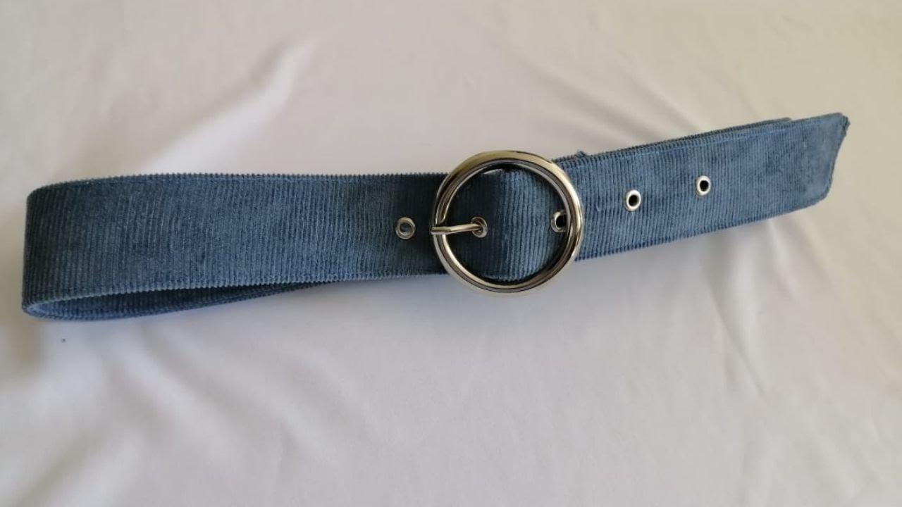 COMO HACER UNA CORREA EN TELA O CINTURÓN DE UNA FORMA FÁCIL Y CASERA ...