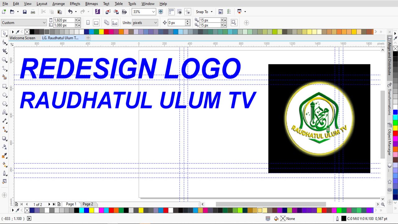 🔴 [LIVE] Redesign Logo Raudhatul Ulum TV - YouTube