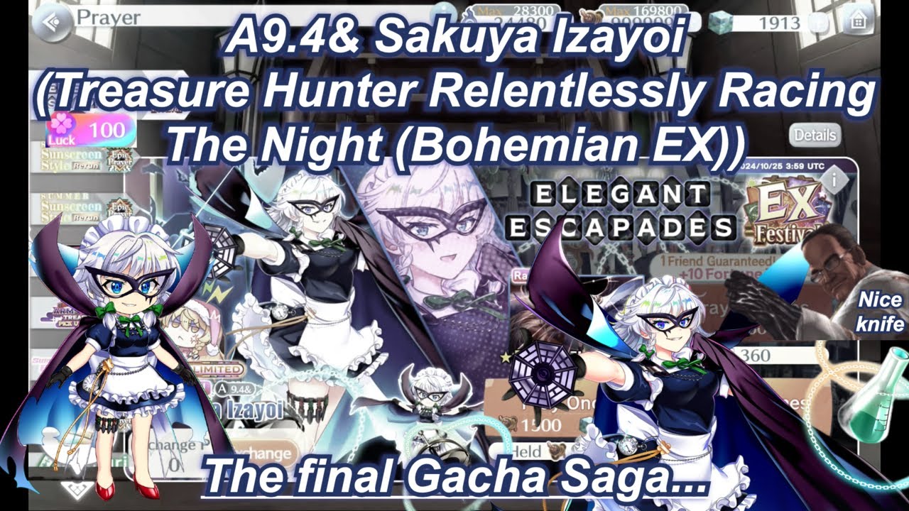 🔪Touhou LostWord JP/Global - The Final Treasure Hunt: A9.4& Sakuya ...