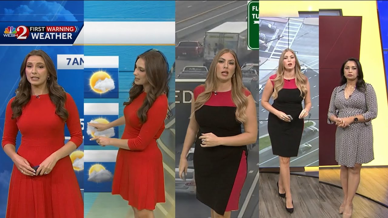 Kellianne Klass & Meaghan Mackey for WESH 2 Orlando with the Weather ...