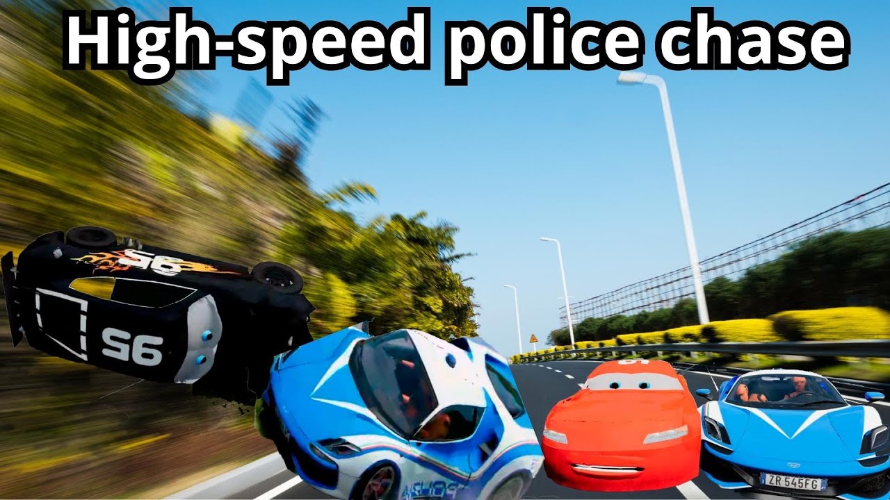 Lightning McQueen and his stealthy partner in action. Mayhem on the ...