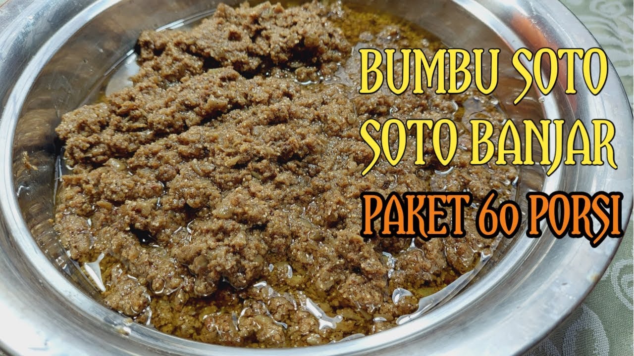 Cara Membuat Stok Bumbu Soto Banjar Asli Paket Ayam 60 Porsi Besar