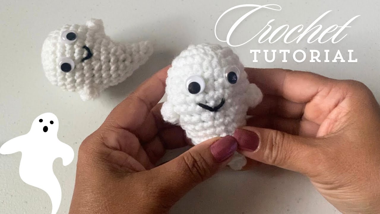 Spooky Cute Crochet Ghost Plushie Tutorial - YouTube