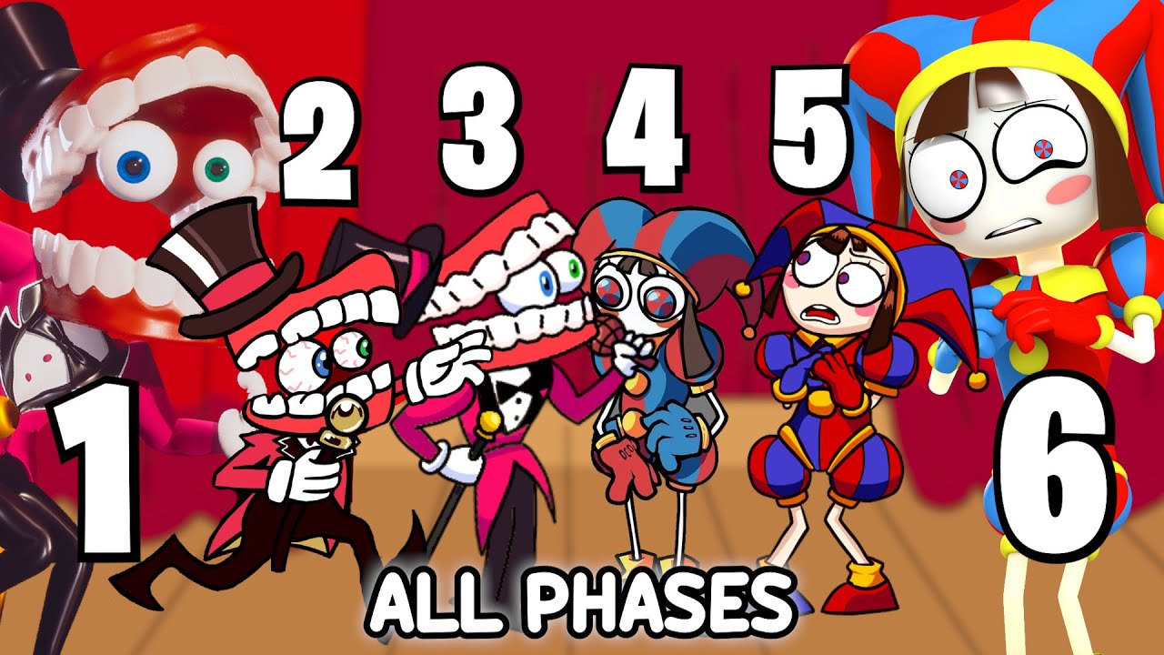 The Amazing Digital Circus ALL PHASES - Friday Night Funkin' (Pomni ...