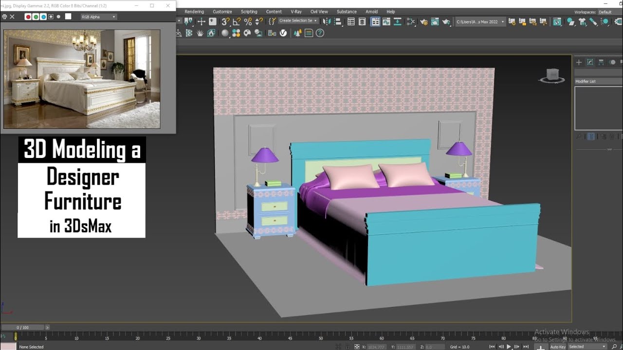 3D Modeling in 3dsMax I How To Model Designer Furniture. - YouTube