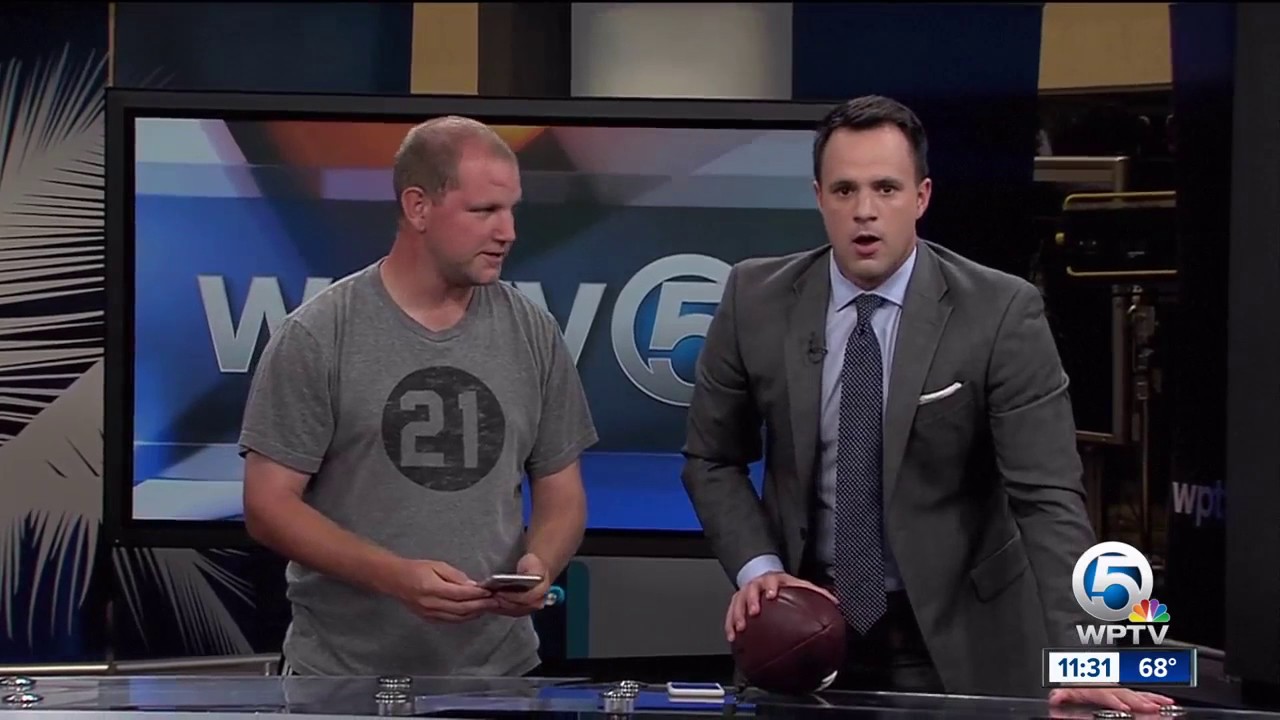 ESPN Sports Anchor Paxton Boyd perfroms NFL Combine drills - YouTube