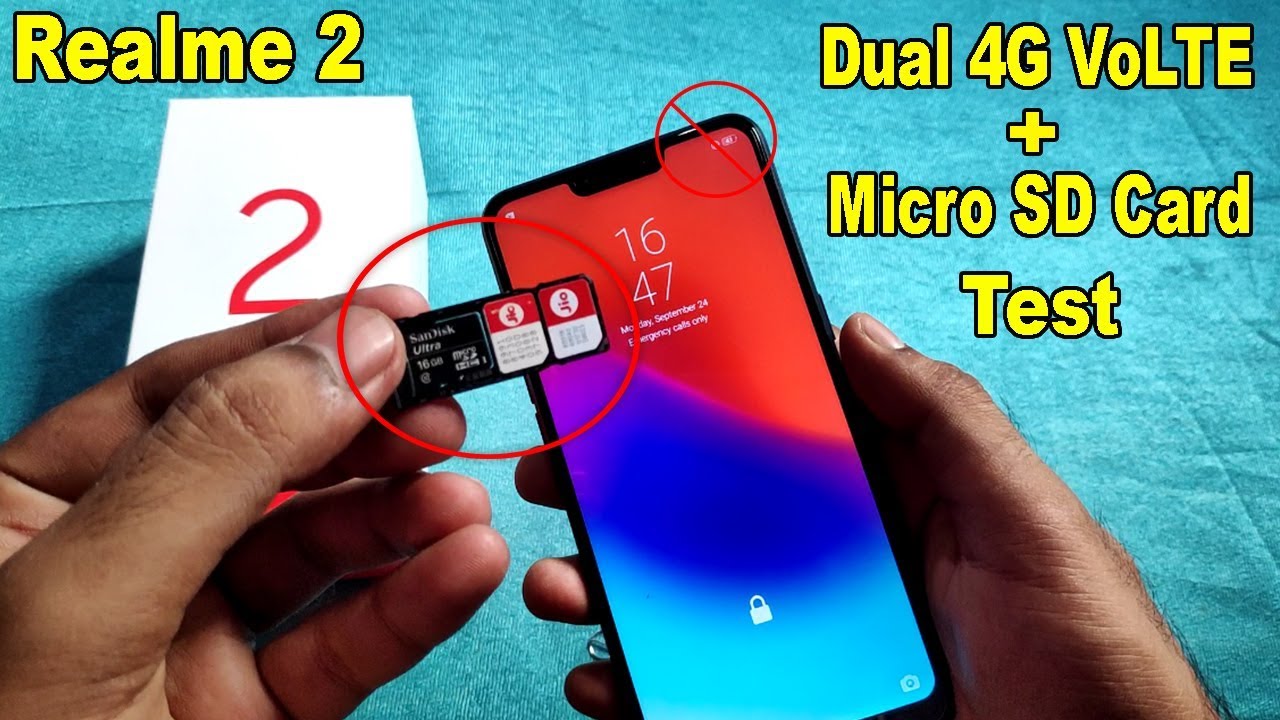Realme 2 Dual 4G VoLTE + Micro SD Card Test🔥😳🔥 - YouTube