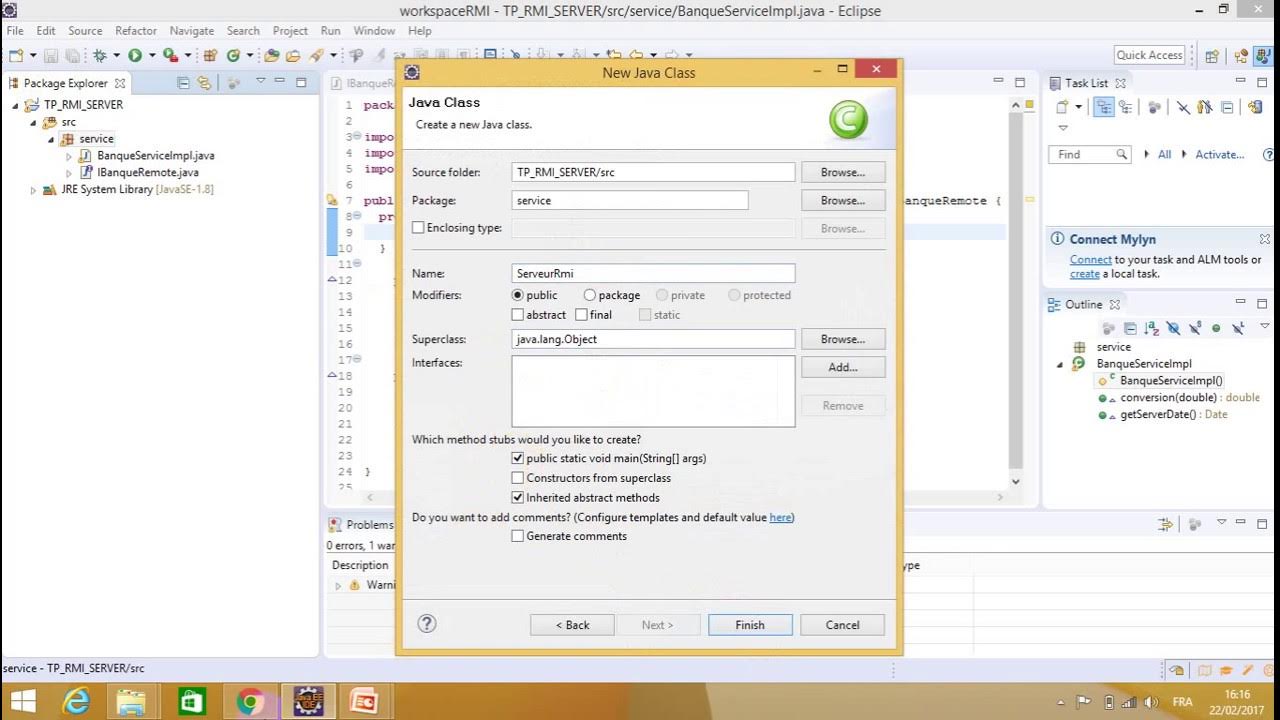 First Test : TP 1 Java RMI HD - YouTube