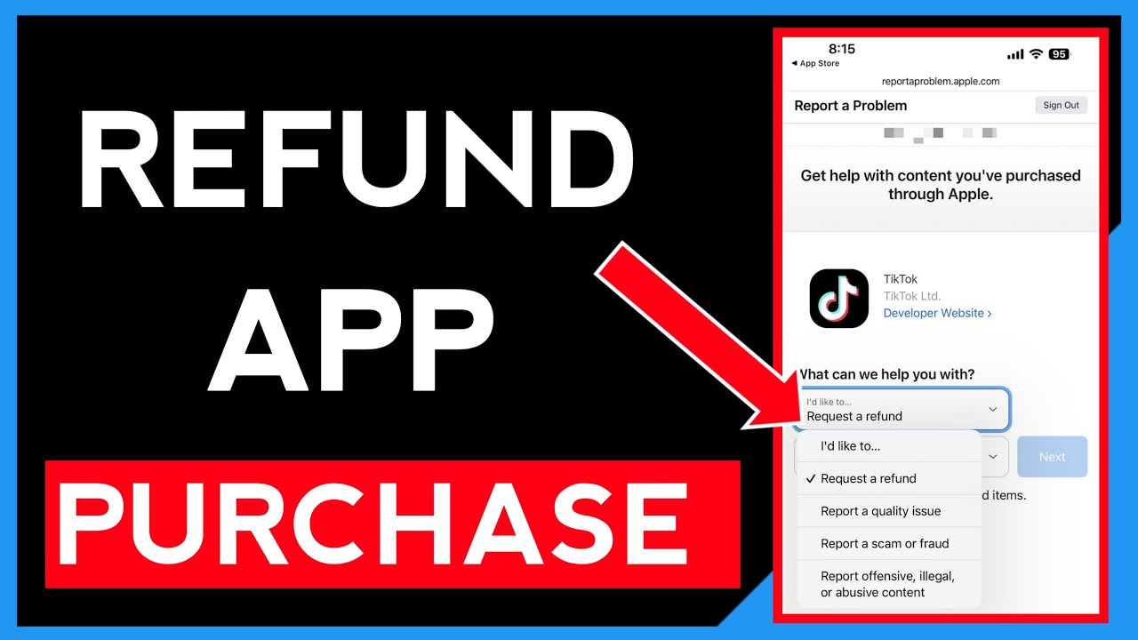How To Get A Refund On Apple App Store Purchase 2024 - YouTube