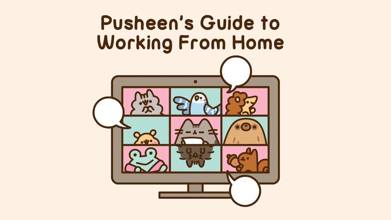 Pusheens Guide To Working From Home Youtube