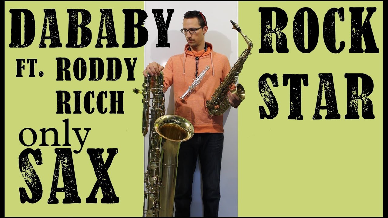 DaBaby Rockstar - saxophone only (a saxappella) - YouTube