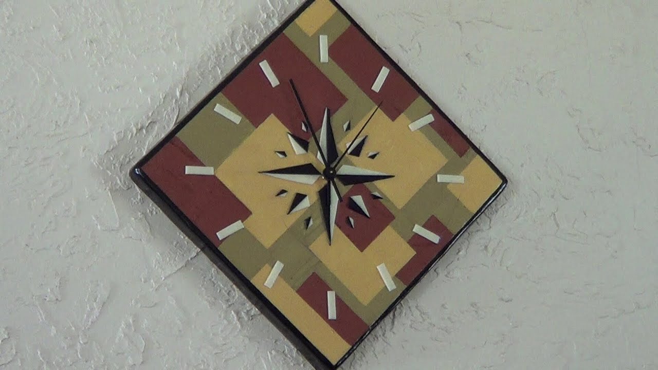 Polymer clay glowing clock, final reveal - YouTube