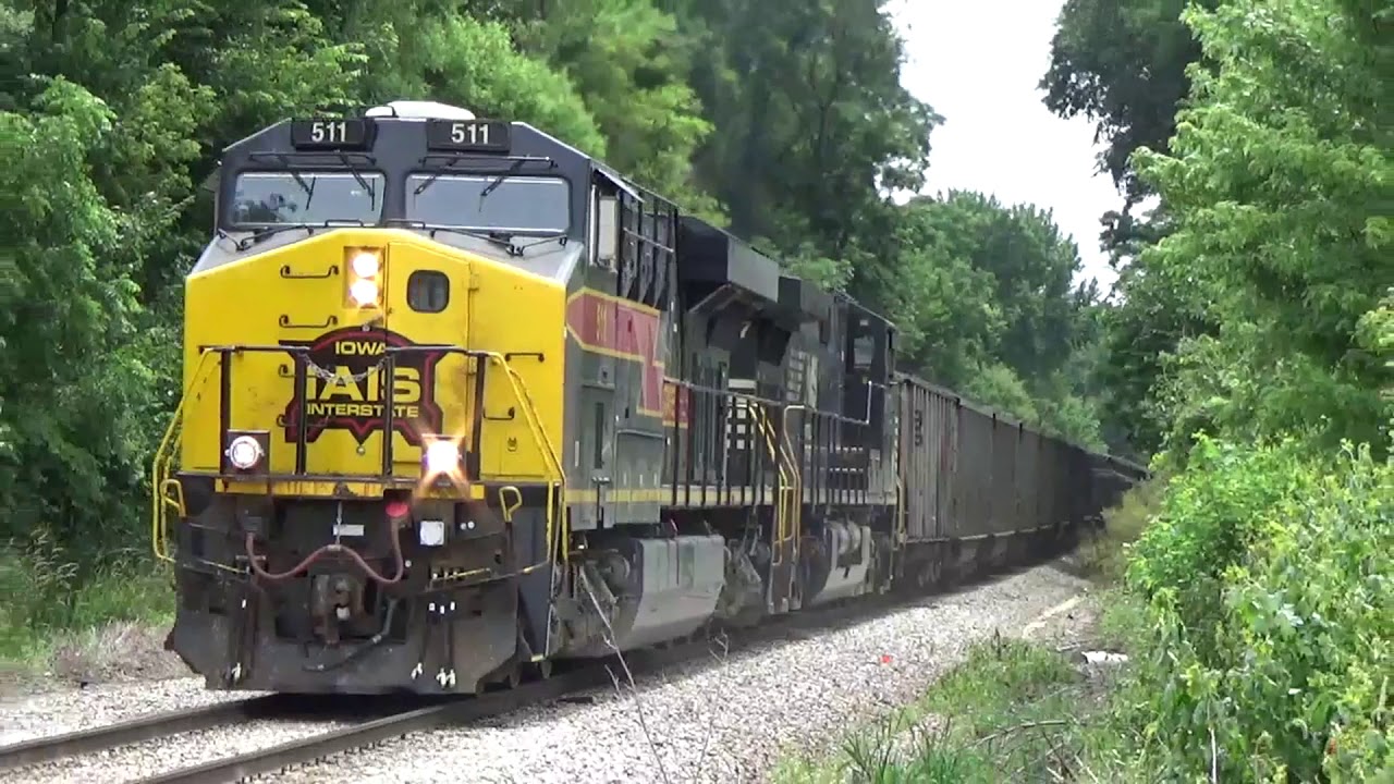 Iowa Interstate Cedar Rapids coal train July 21, 2019 - YouTube