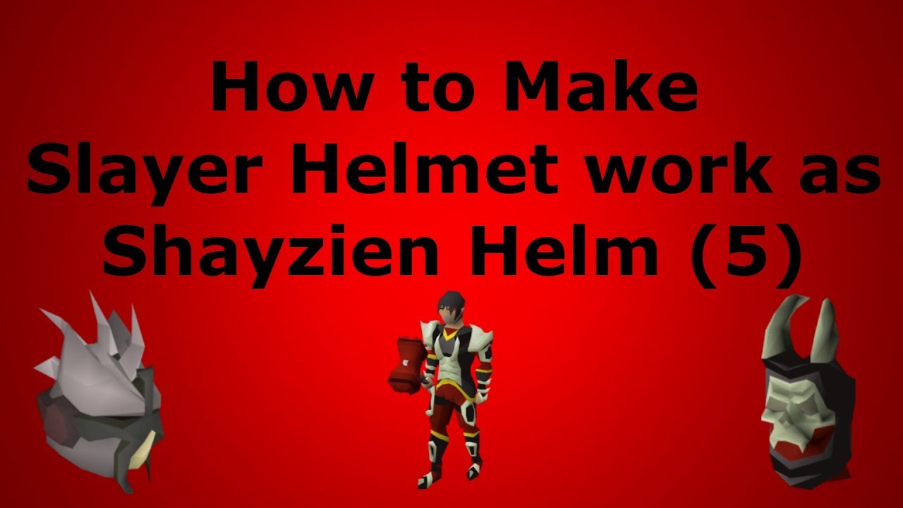 How to Make Shayzien Slayer Helmet in OSRS - YouTube