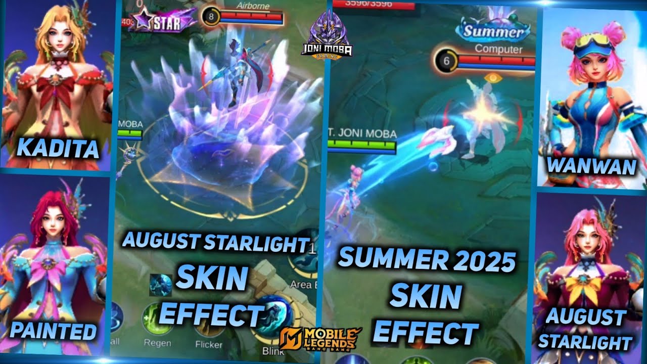 KADITA SKIN STARLIGHT, WANWAN SUMMER SKILLS EFFECT, AUGUST STARLIGHT ...