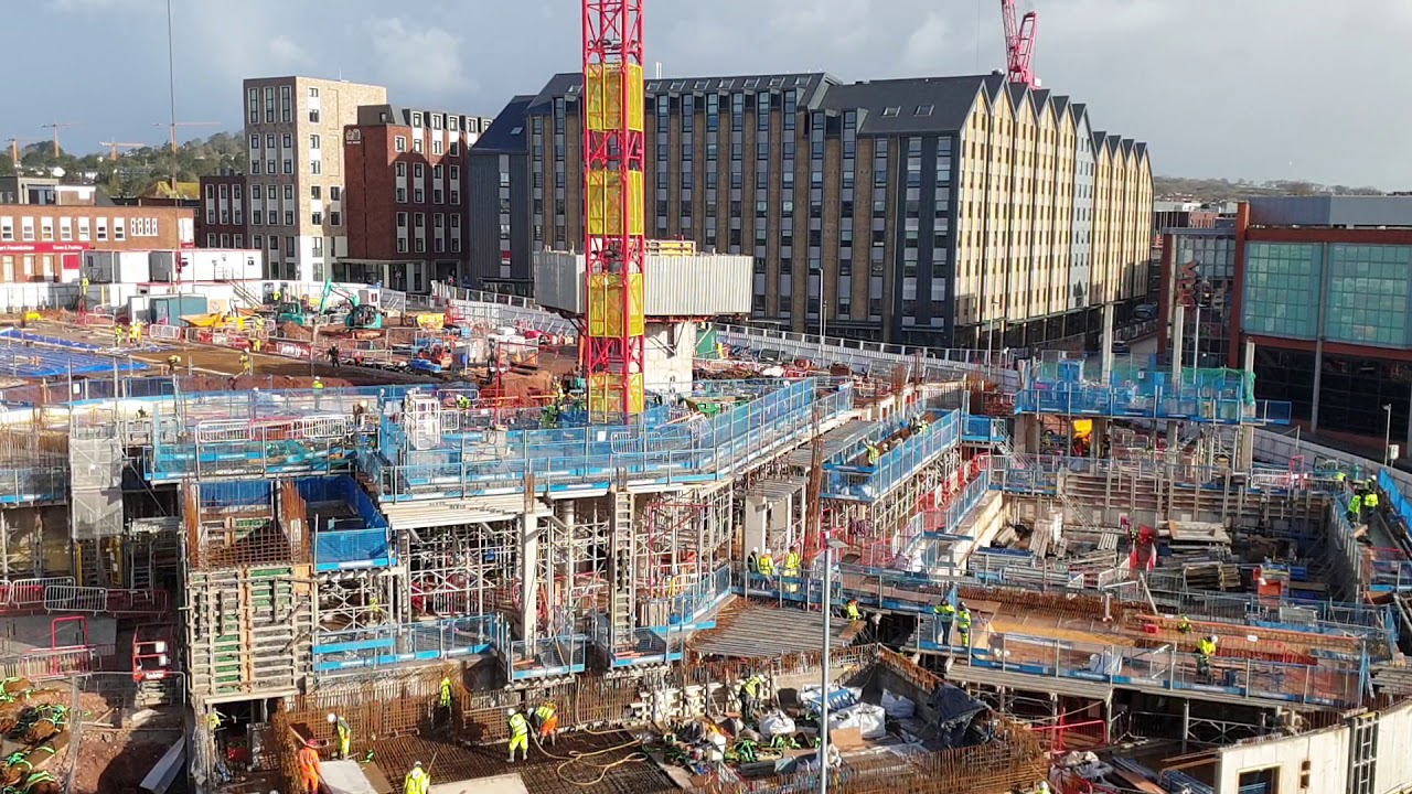 Exeter City Centre Bus station redevelopment February 2020 - YouTube