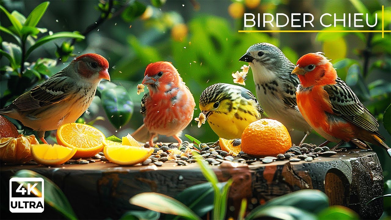 🔴😸 Birds & Squirrels Banquet at the Birdhouse 🕊️🐿️ Live 12 Hours in ...